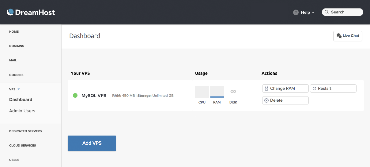 MySQL VPS hosting for your website - DreamHost MySQL VPS hosting for your website - DreamHost