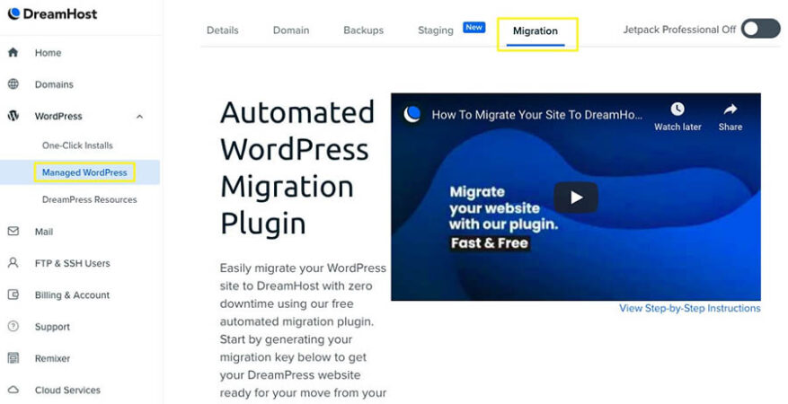 Cómo Migrar Tu Sitio Web de WordPress a DreamHost (En 6 Pasos) - Guías ...