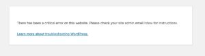 How to Fix The WordPress Critical Error - DreamHost
