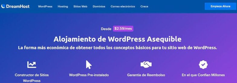 Guía para el alojamiento administrado de WordPress - DreamHost