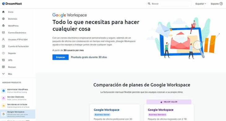 Google Workspace: 5 Beneficios Para Tu Negocio en Línea - DreamHost
