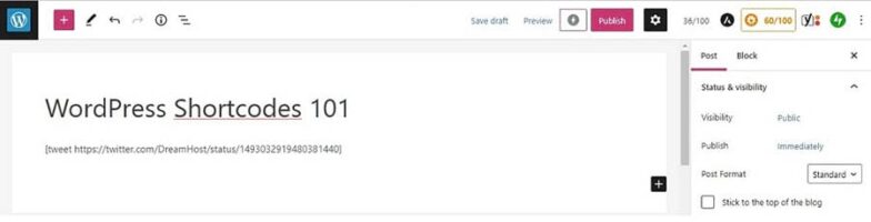 An Introduction to WordPress Shortcodes - DreamHost