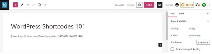 An Introduction to WordPress Shortcodes - DreamHost