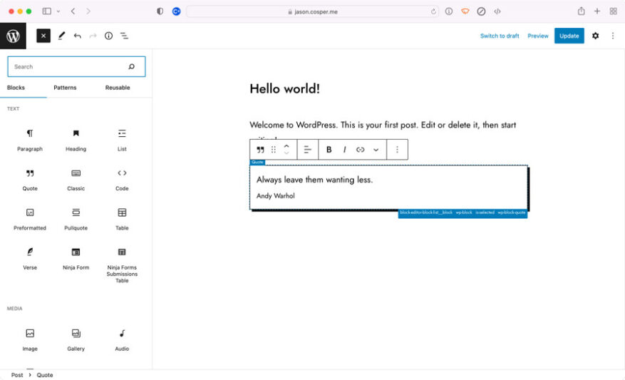 Decoding WordPress: Block Patterns - DreamHost