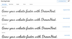 Mejores Fuentes de Google + Combinaciones Tipográficas - DreamHost