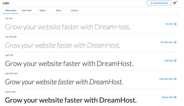 Mejores Fuentes de Google + Combinaciones Tipográficas - DreamHost