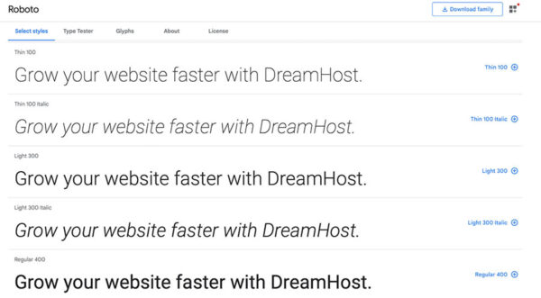 Mejores Fuentes de Google + Combinaciones Tipográficas - DreamHost