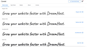 The Best Google Fonts, Sorted by Popularity - DreamHost
