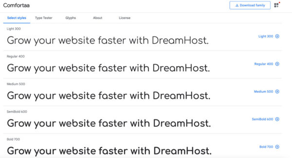 The Best Google Fonts, Sorted by Popularity - DreamHost