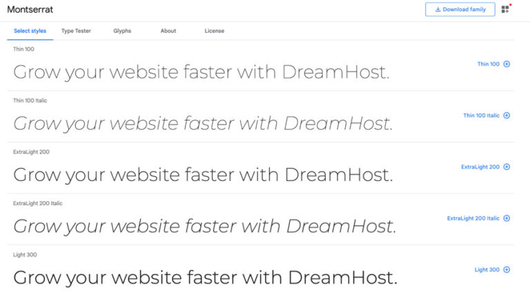 The Best Google Fonts, Sorted by Popularity - DreamHost