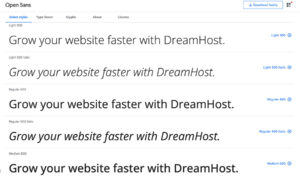 The Best Google Fonts, Sorted by Popularity - DreamHost