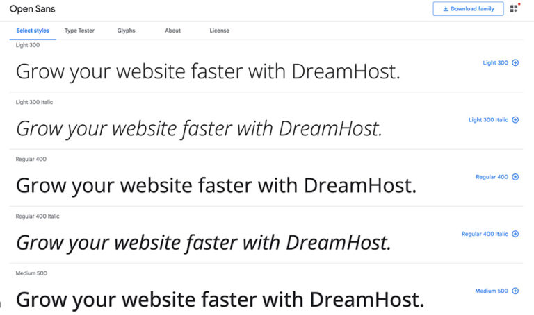 The Best Google Fonts, Sorted by Popularity - DreamHost