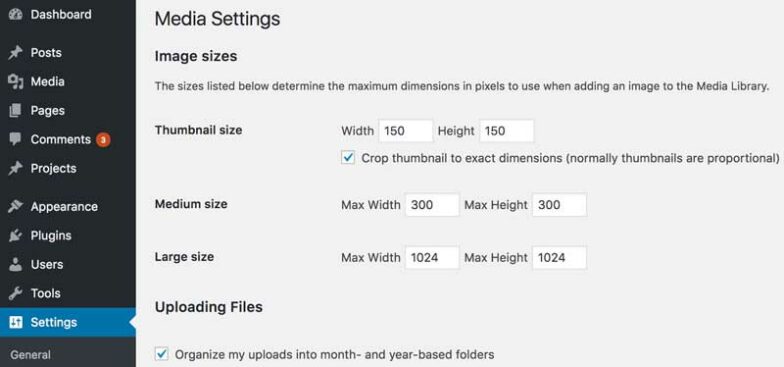 WordPress Settings Overview - DreamHost