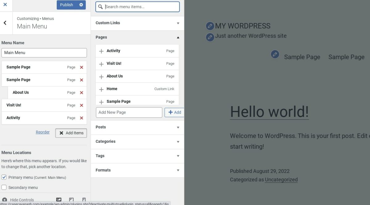 How to Set Up Your WordPress Menus - DreamHost