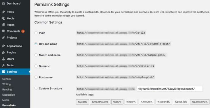 WordPress Settings Overview - DreamHost