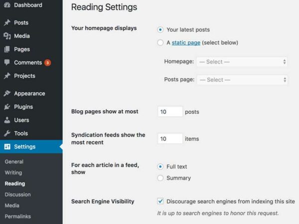 WordPress Settings Overview - DreamHost