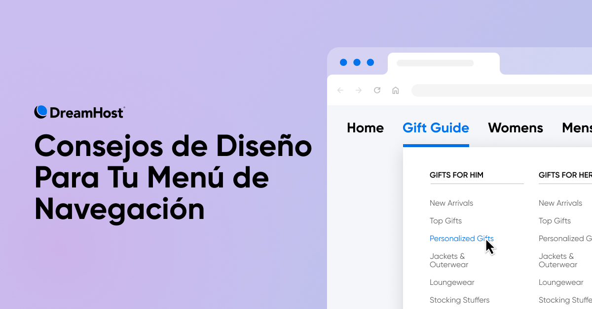 Diseña el Menú de Navegación Web Perfecto - DreamHost