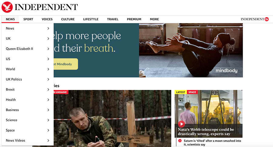 12 Consejos Para Diseñar el Menú de Navegación Perfecto - DreamHost