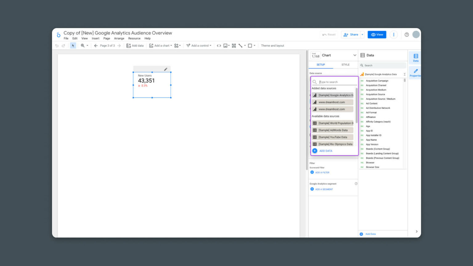 Creating Analytics Reports in Looker Studio - DreamHost