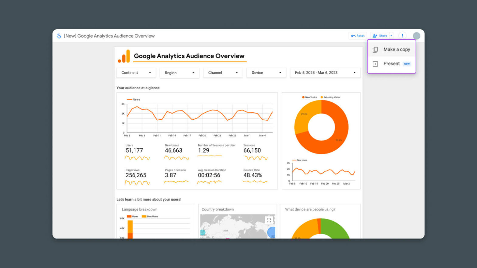 Creating Analytics Reports in Looker Studio - DreamHost