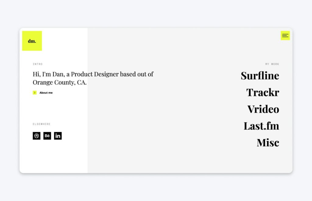 Inspirational Design Portfolio Examples - DreamHost