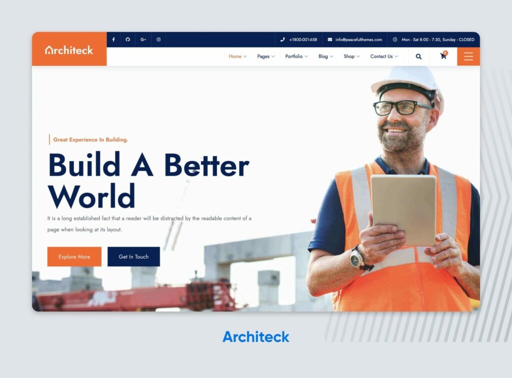 Top Construction WordPress Themes Clients Love - DreamHost