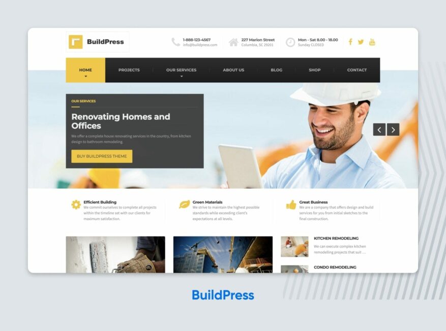 Top Construction WordPress Themes Clients Love - DreamHost