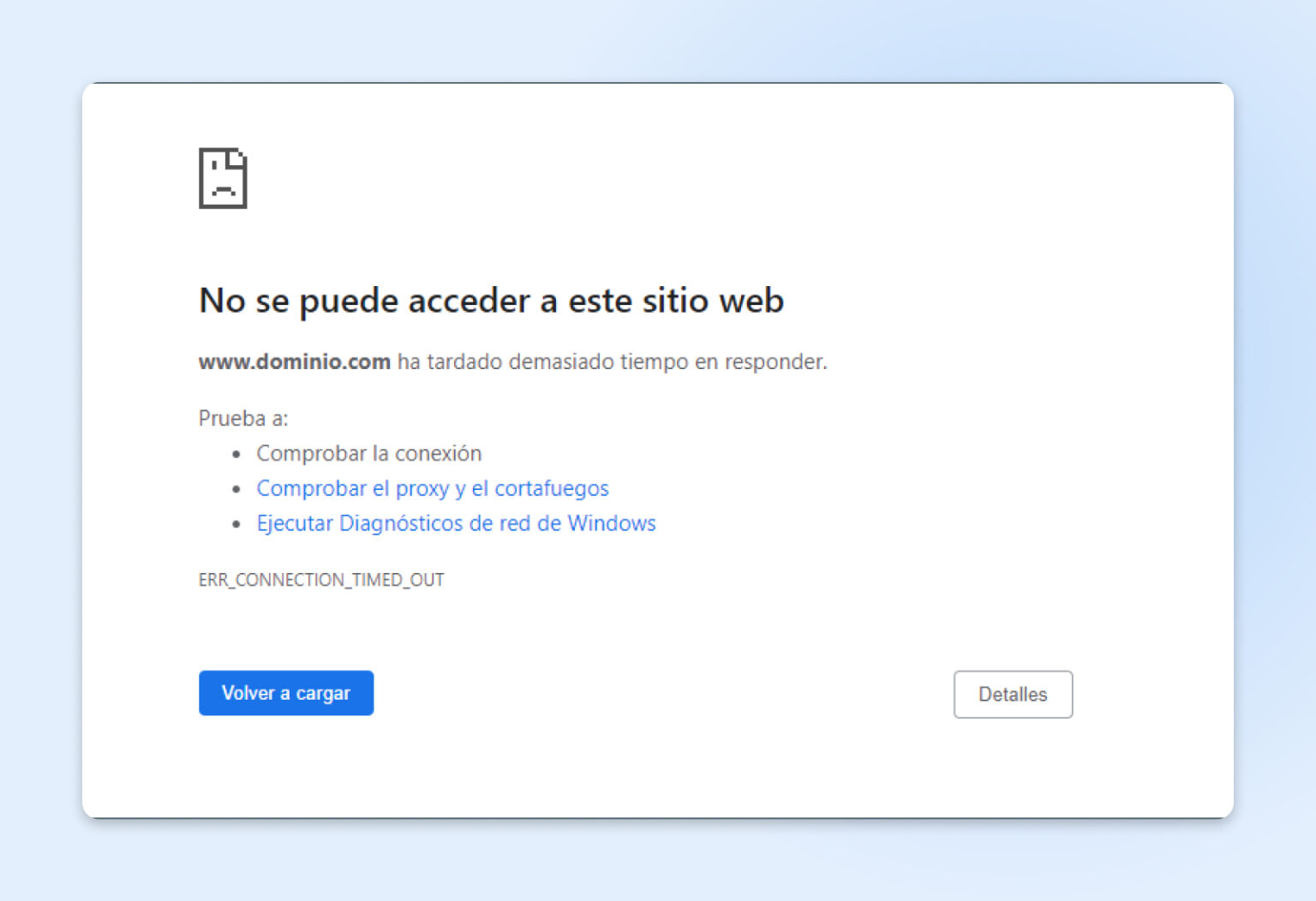 Solucionando el Error ERR_CONNECTION_TIMED_OUT - DreamHost
