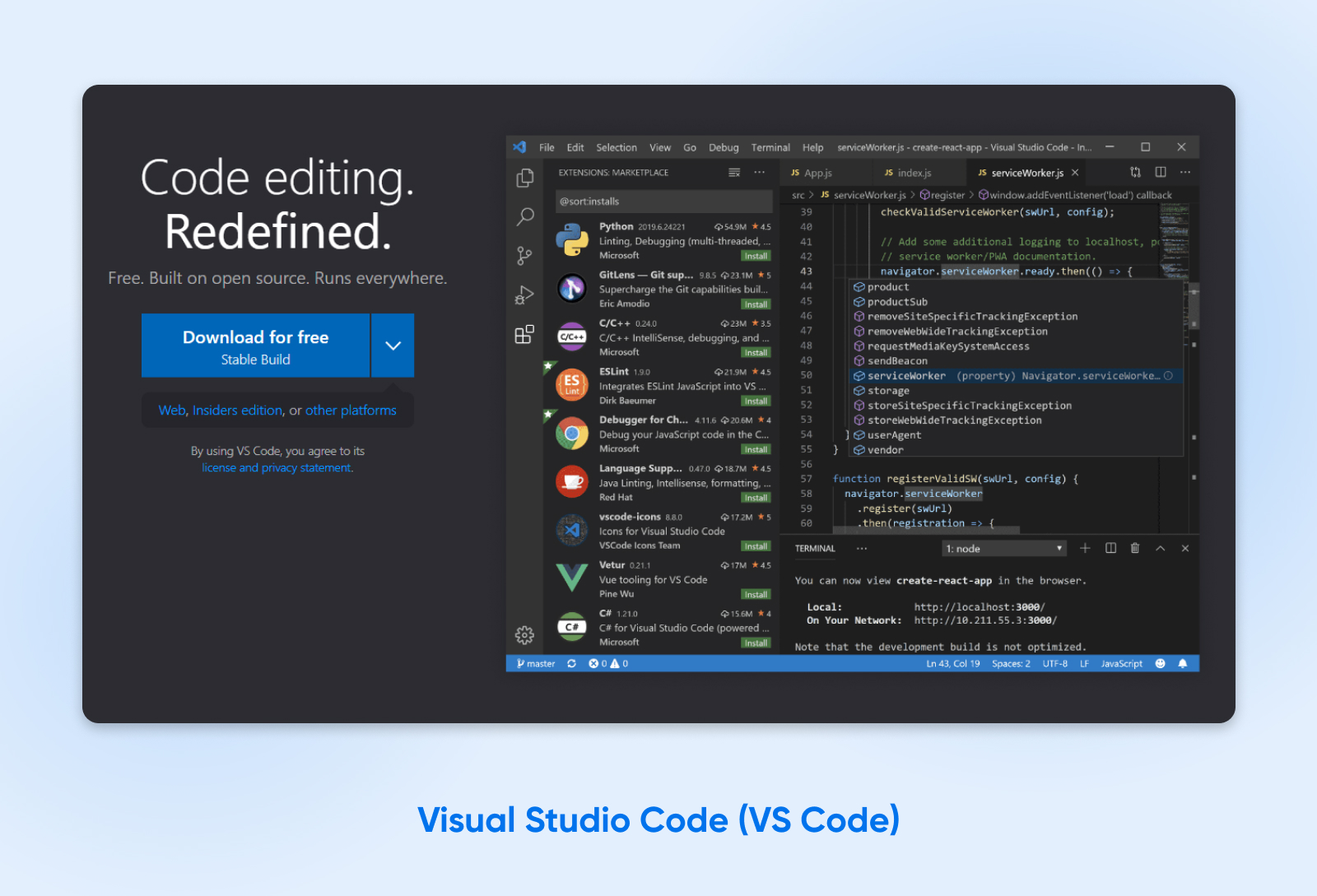 Visual Studio Code Editor De Texto De Cdigo Abierto Para