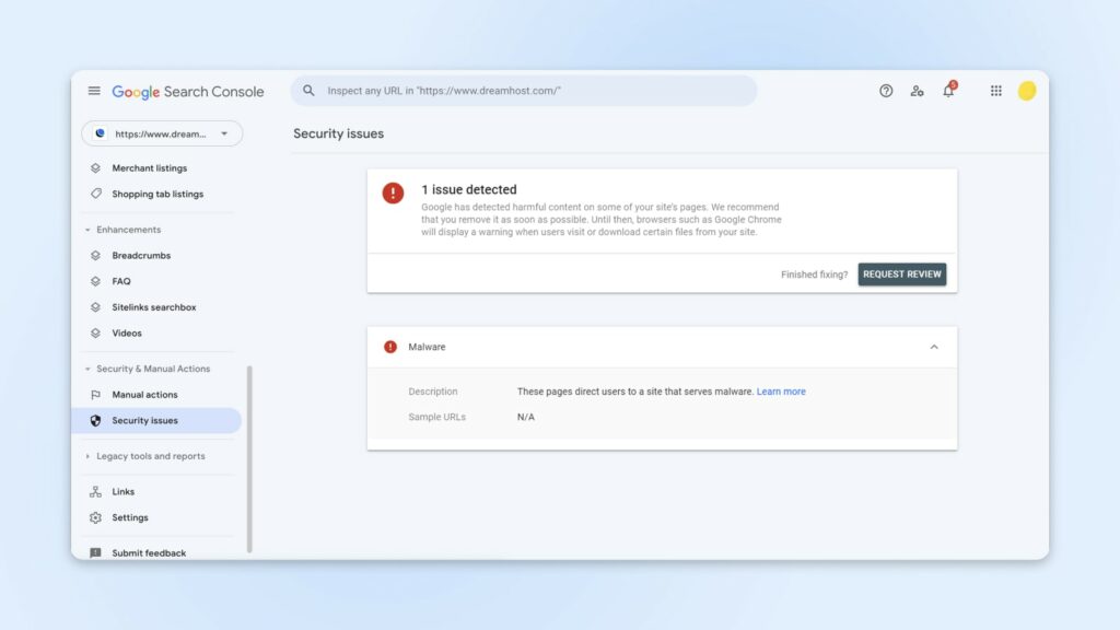 How To Fix “The Site Ahead Contains Malware” - DreamHost