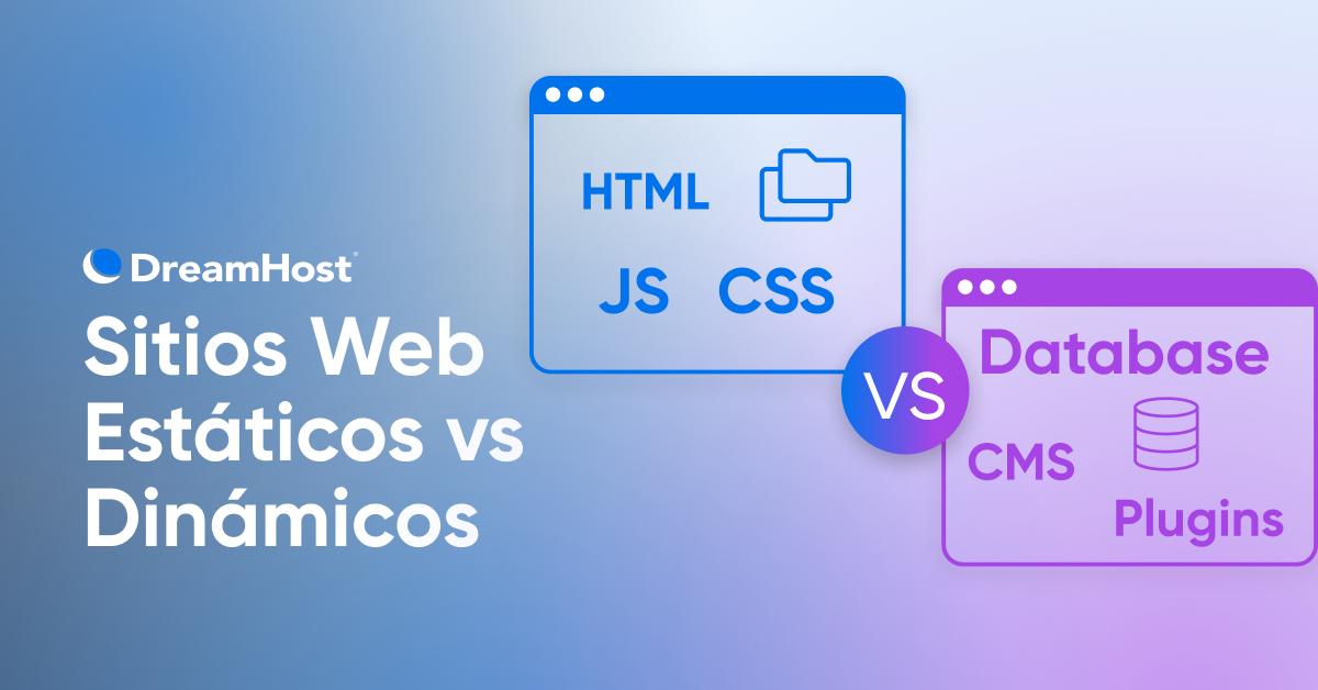 Elige Entre un Sitio Web Estático vs. Dinámico - DreamHost