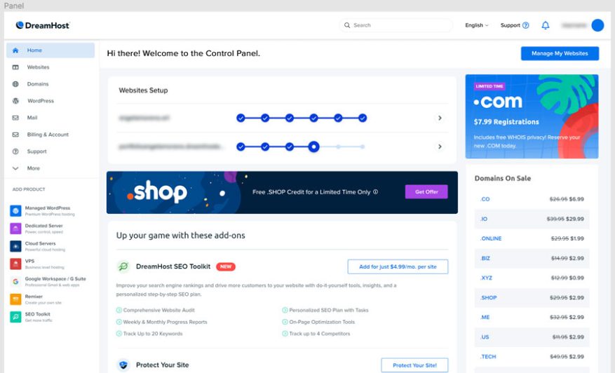 Get Your Free .SHOP Domain - DreamHost