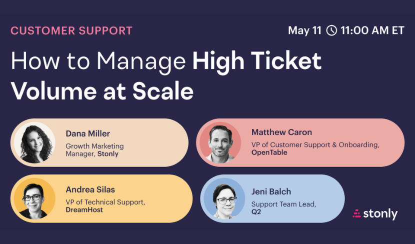 Webinar: How to Manage High Ticket Volume at Scale - DreamHost